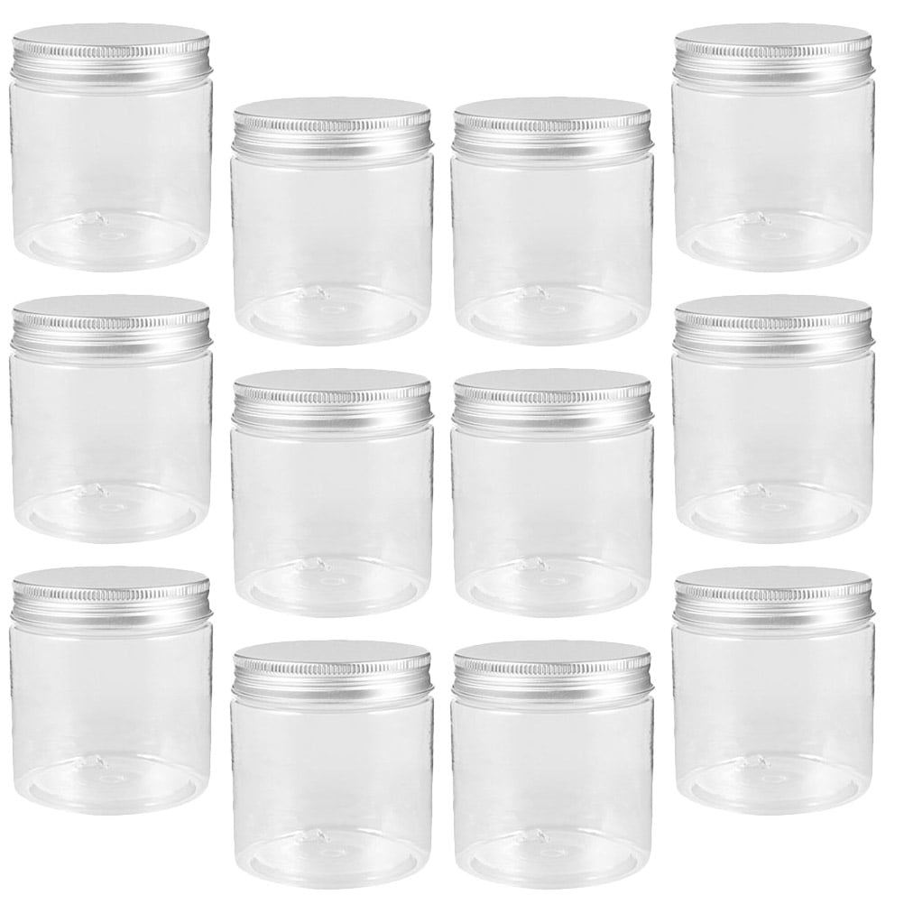 12 Cps Mini Can Honey Jar Mason Jars with Lids Plastic Jam Dispensers ...