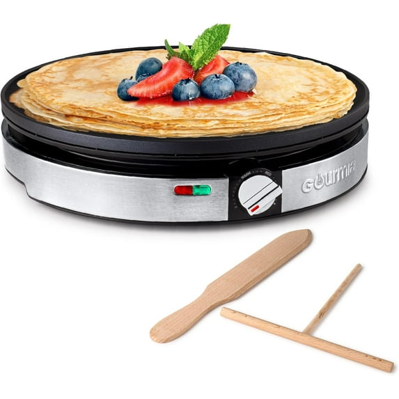12” Crepe Maker – Nonstick Electric Griddle for Pancakes, Omelets ...