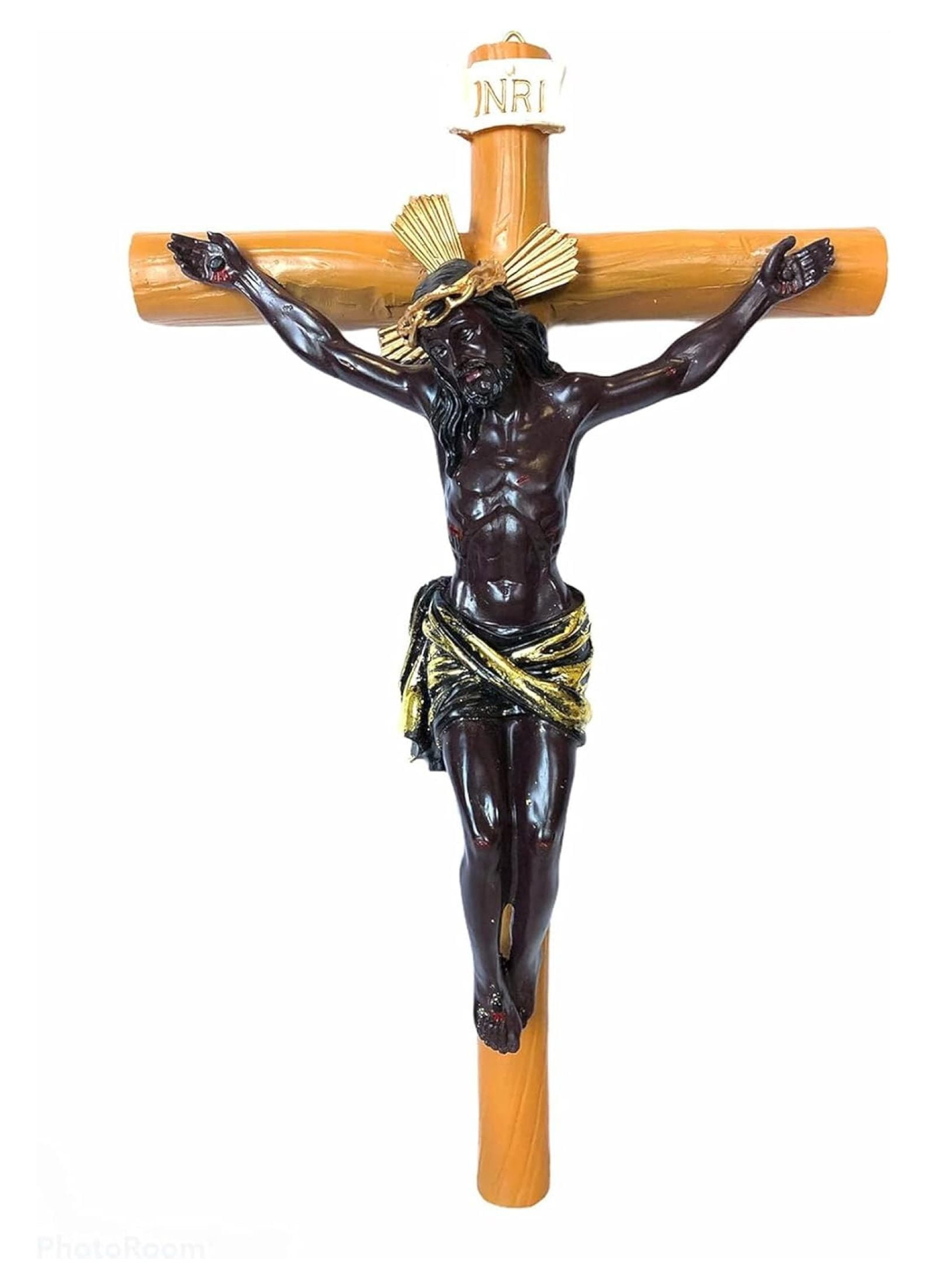 12" Cristo del Esquipulas Negro Crucifijo Black Crucifix Jesus ...