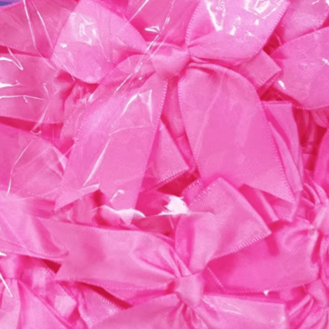 12 Ct Bubble Gum Pink Bow Satin Ribbon - Walmart.com