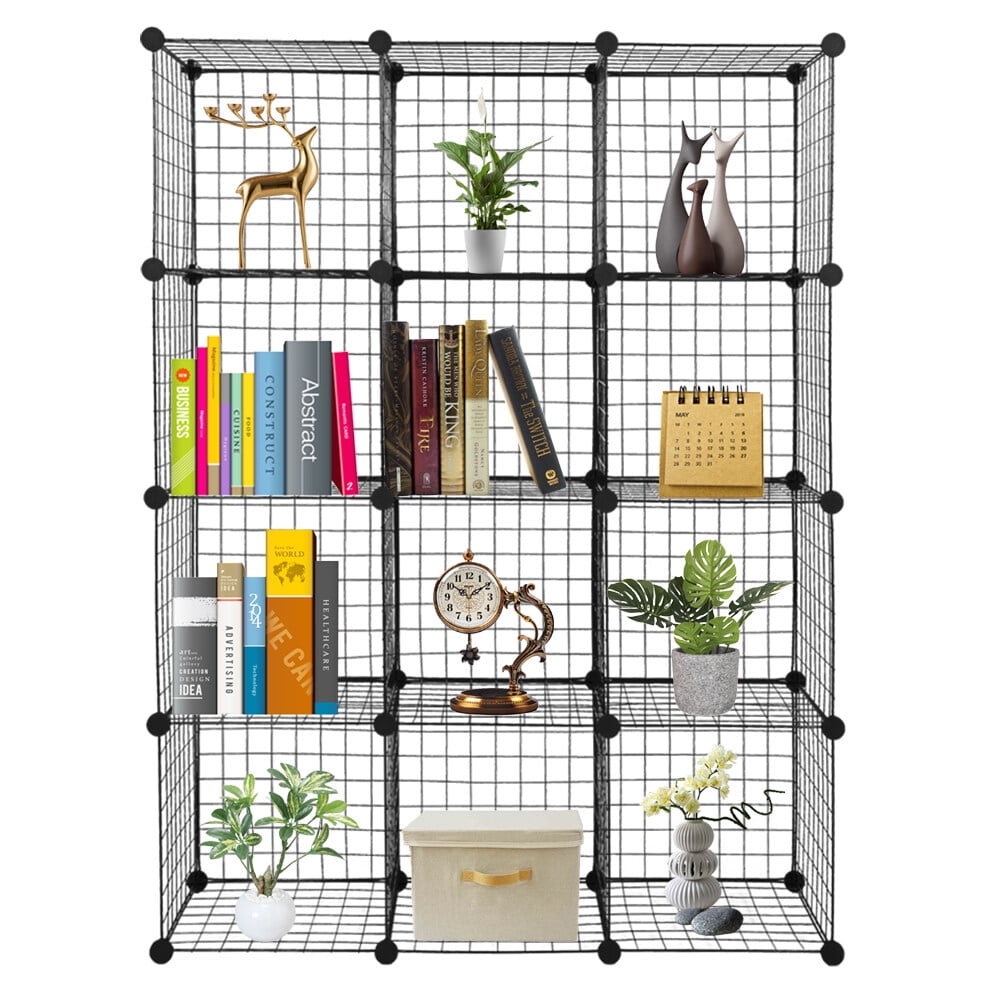 12-Cube Organizer Cube Storage Storage Shelves Wire Cube Storage ...