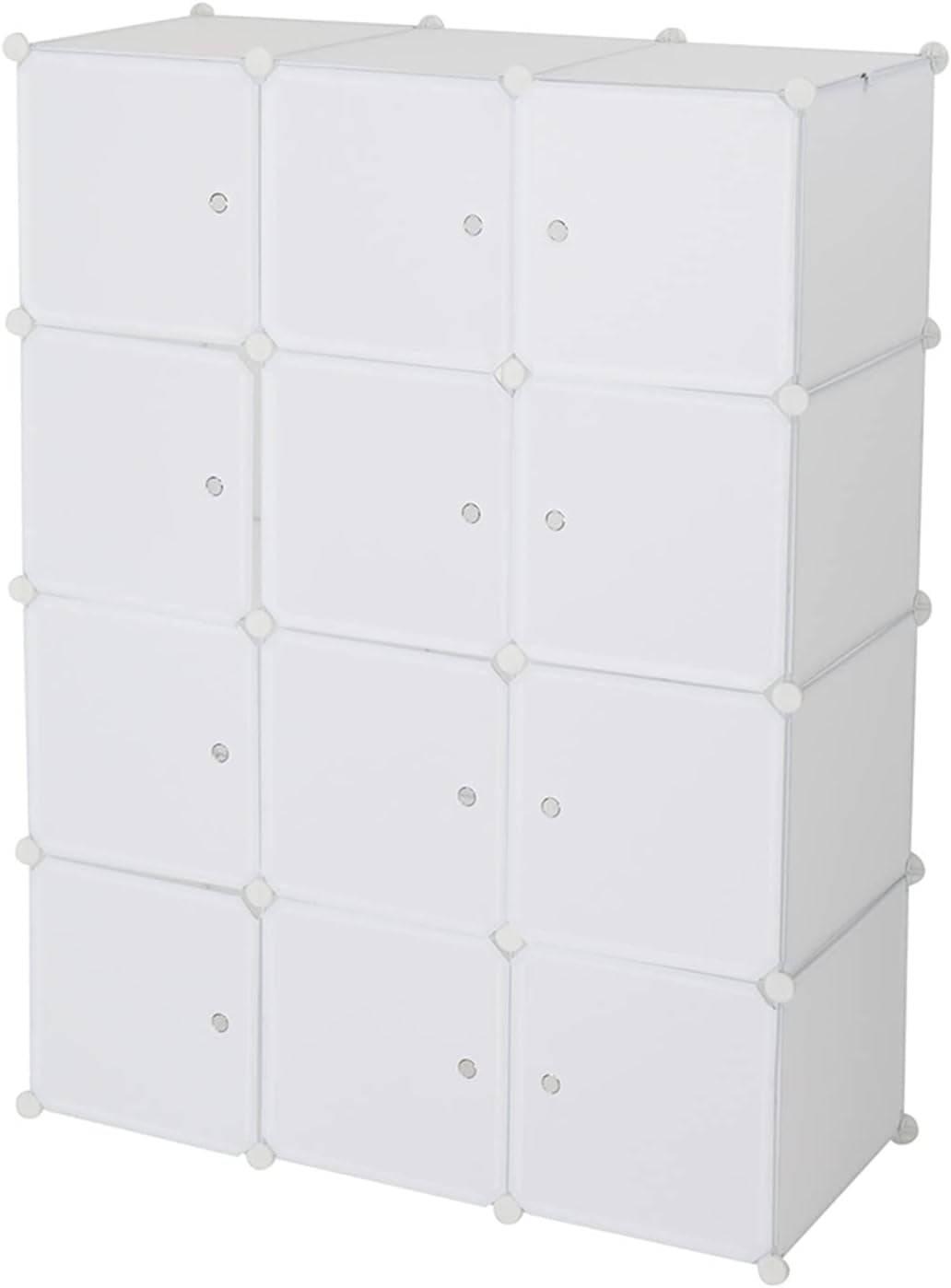 12 Cube Organizer Stackable Plastic Cube Storage Shelves Design ...