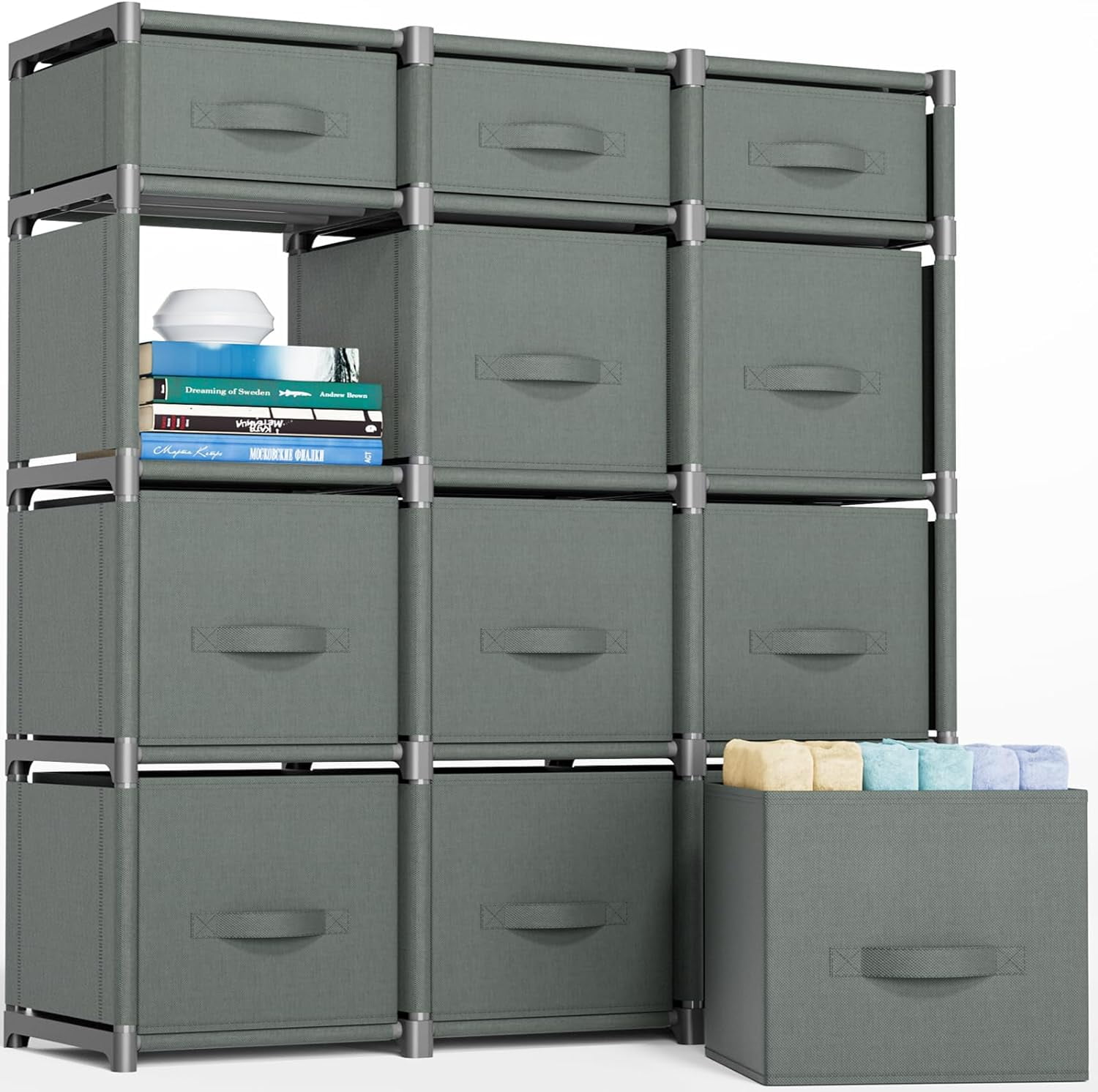 12 Cube Storage Organizer, Closet Organizers and Storage, Cube Storage ...