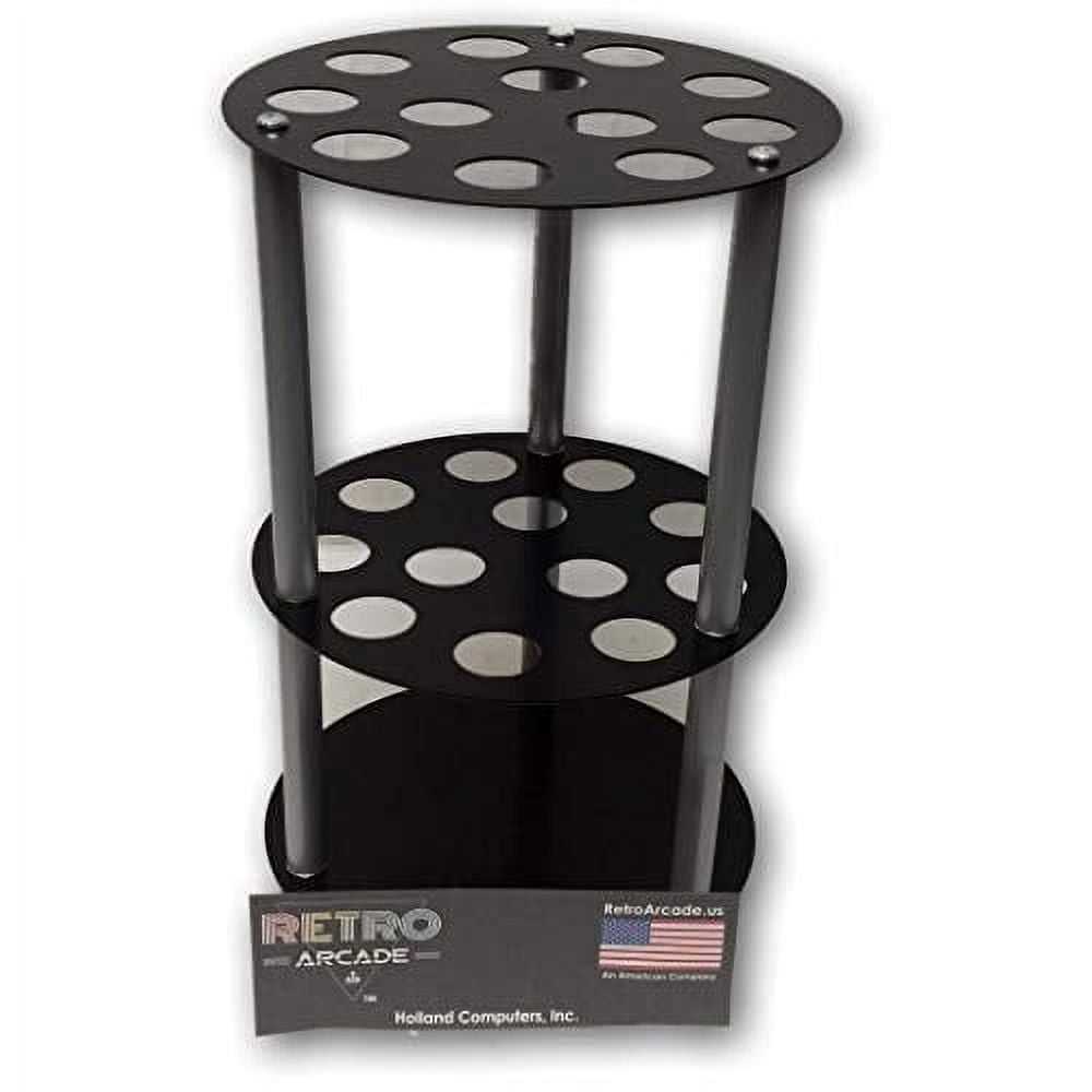 12 Cue Pool Stick Metal Floor Rack, Metal Finish with Heavy Duty ...