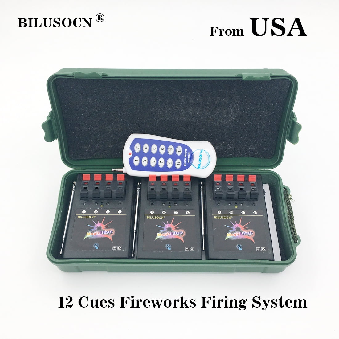 12 Cues Fireworks Firing System wireless control For Party wediing ...