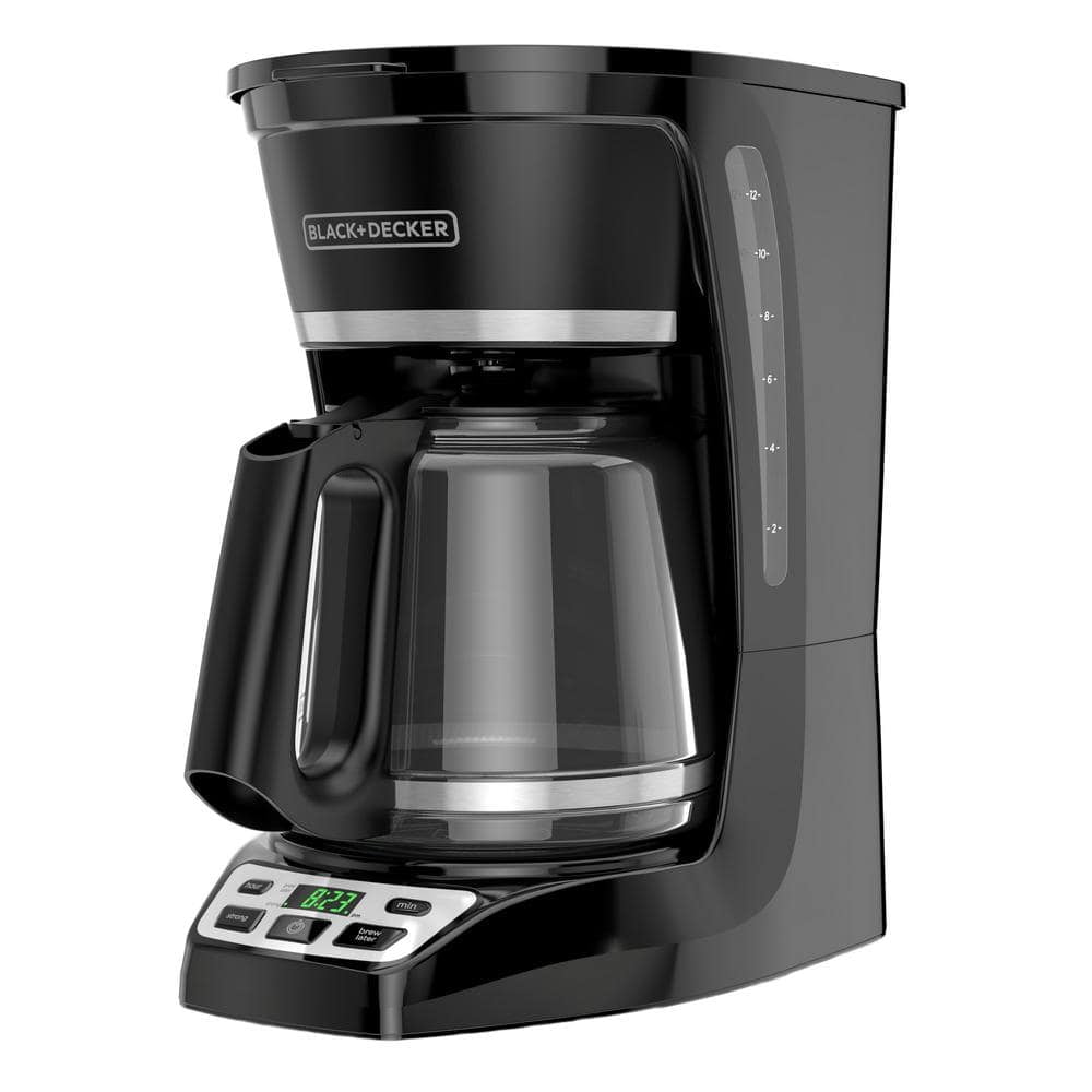 12-Cup Black Drip Coffee Maker Programmable - Walmart.com