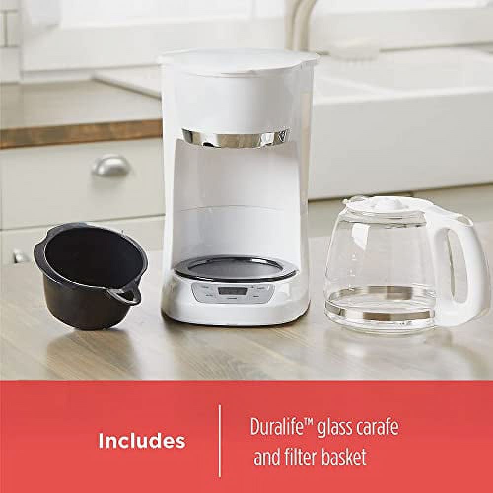 12-Cup Countertop Coffee Maker - Programmable Coffeemaker for 8-10 ...