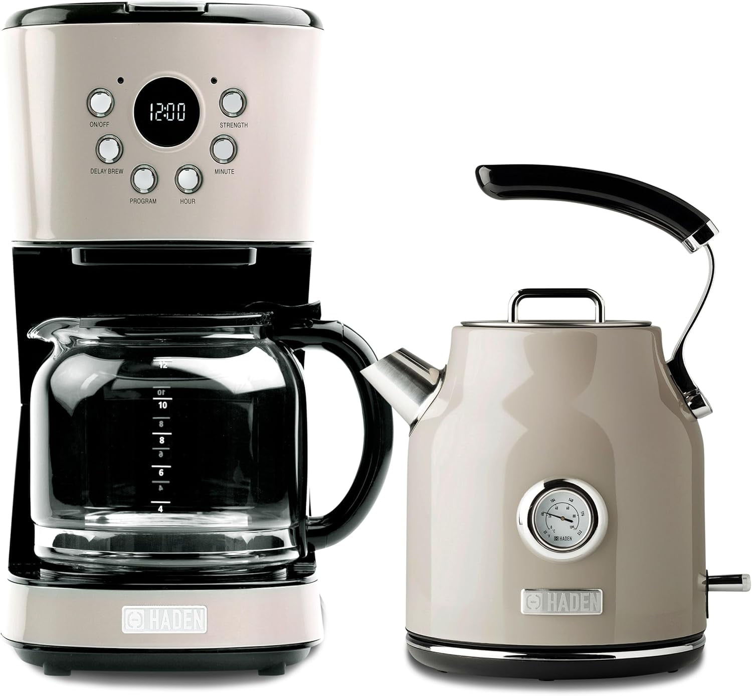 12 Cup Drip Coffee Maker Bundled with 1.7 Liter Stainless Steel ...