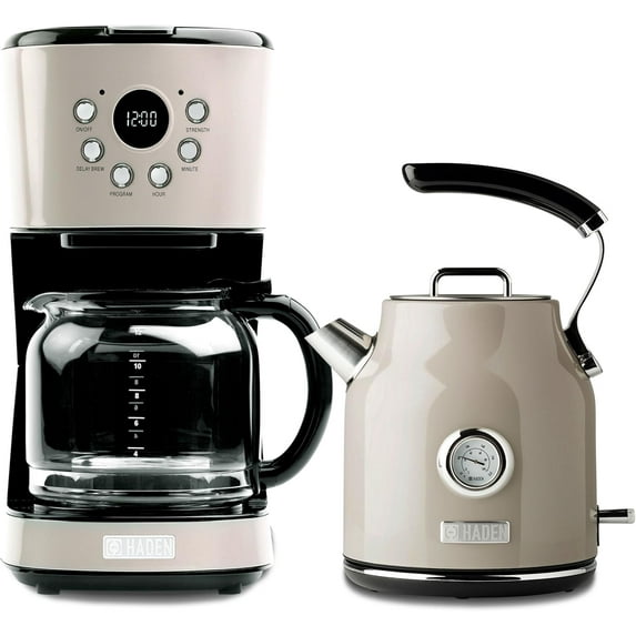 12 Cup Drip Coffee Maker Bundled with 1.7 Liter Stainless Steel ...