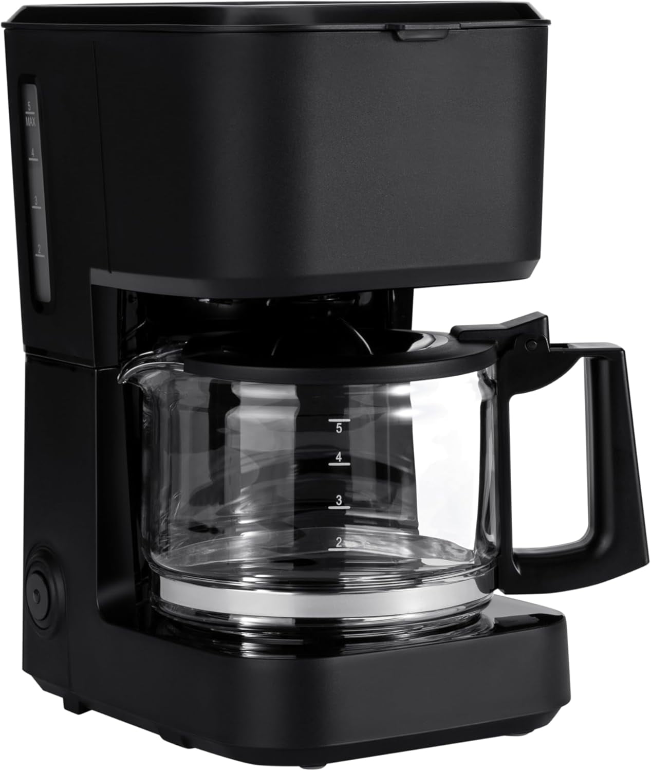12 Cup Drip Coffee Maker, Coffee Machine with Glass Coffee Pot (0.8 Qt ...