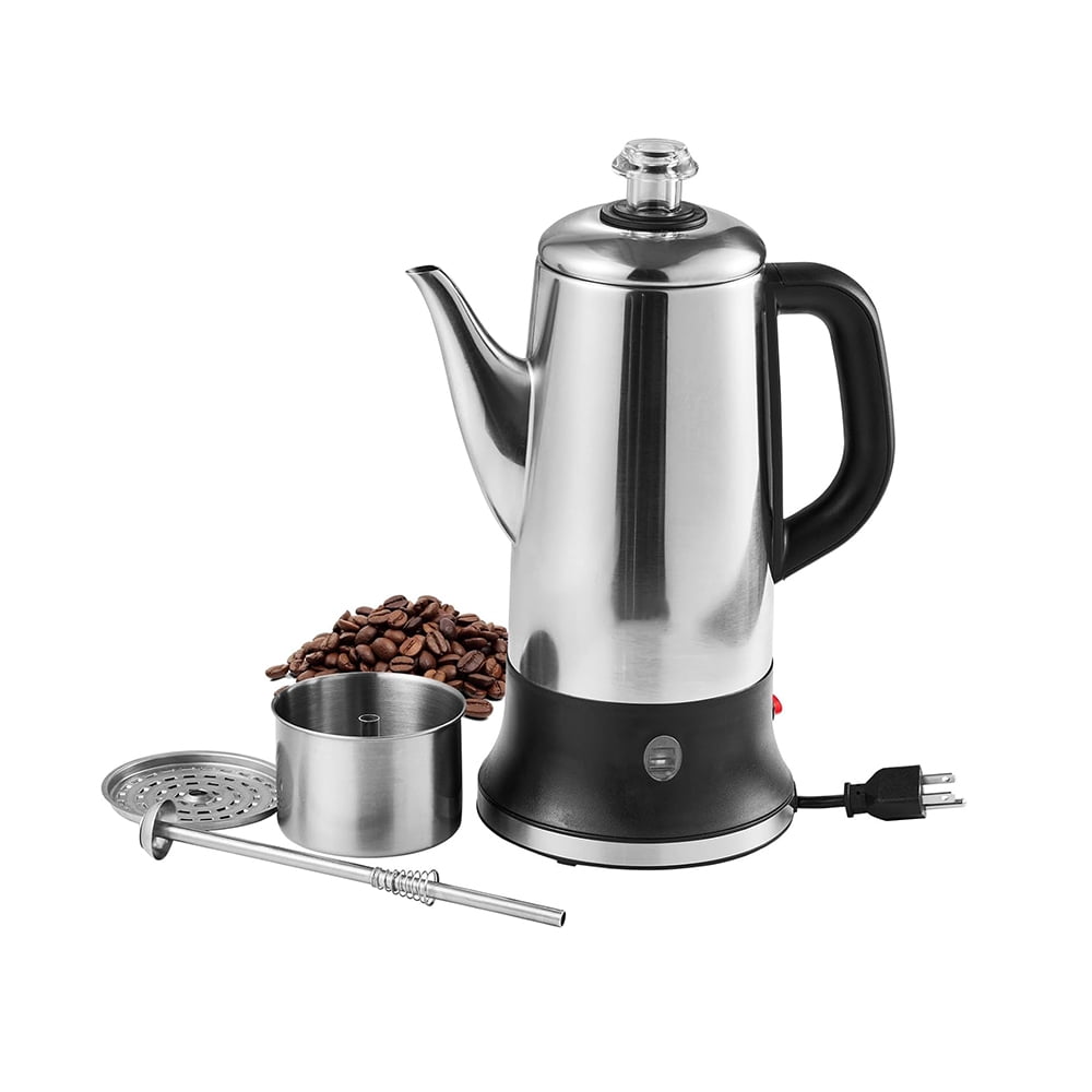 12-Cup Electric Percolator Coffee Pot, Classic Quick Brew Coffee Maker ...