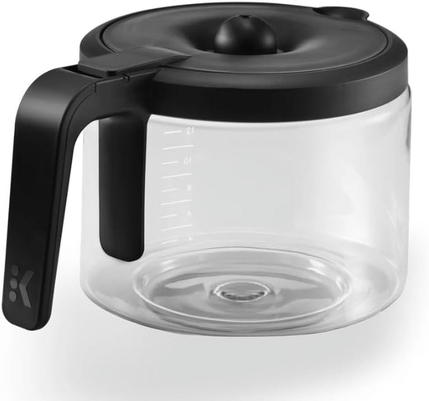 12 Cup Glass Carafe Compatible for Keurig K-Duo Essentials 5000 Coffee Maker Replacement Pot ...