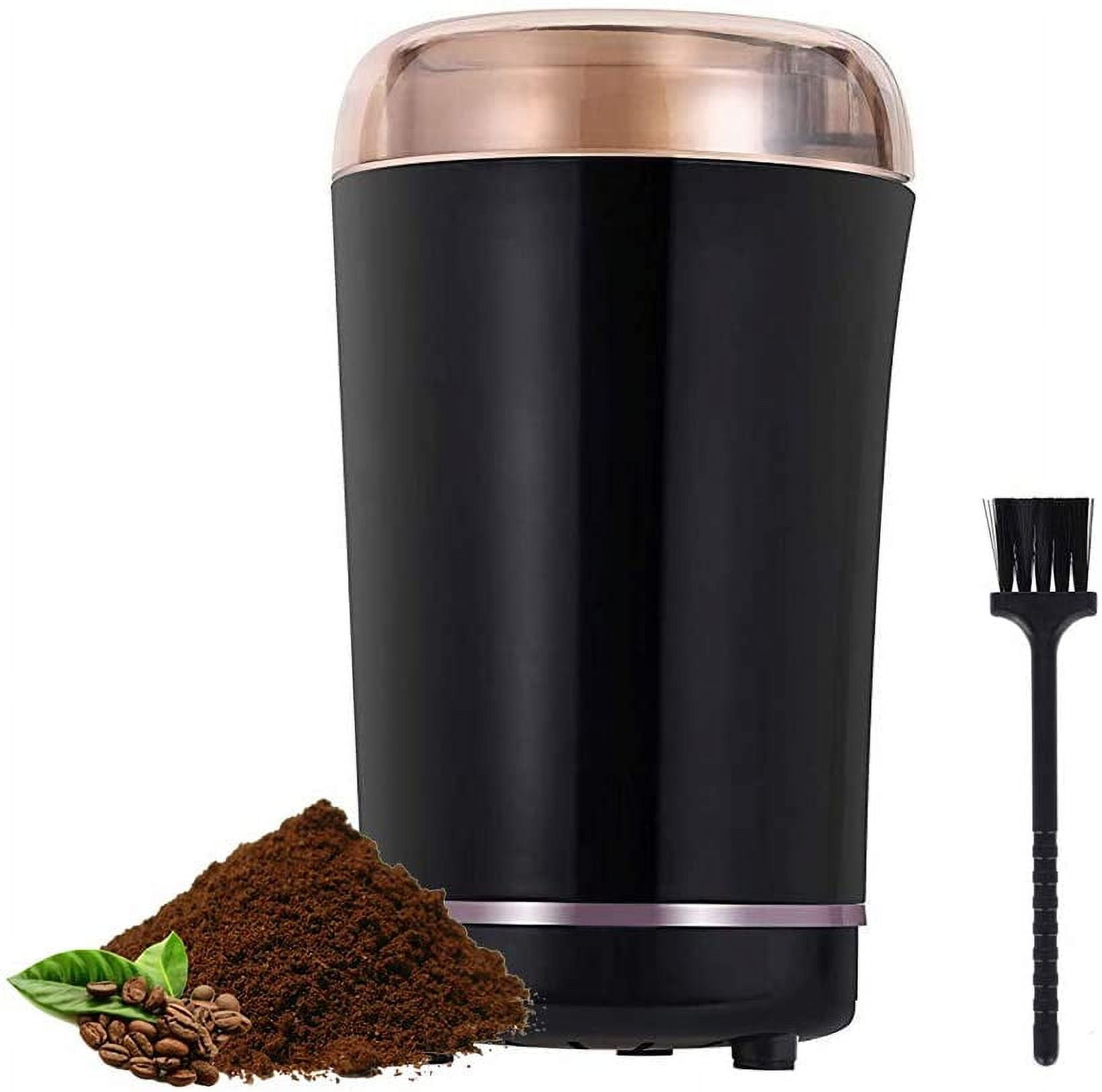 12 Cup Portable Electric Coffee Grinder, Stainless Steel Blade Grinder ...