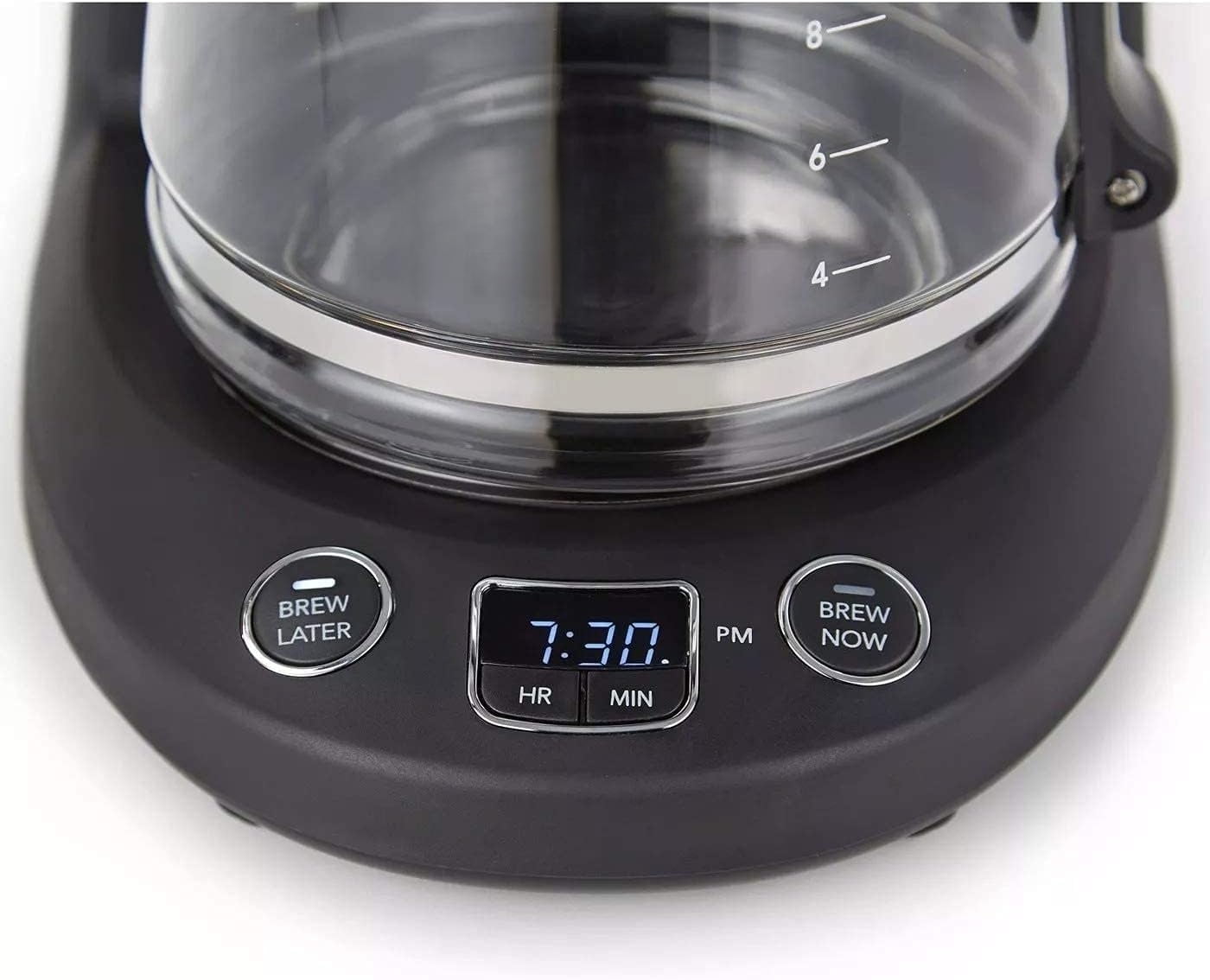 12-Cup Programmable Coffee Maker, Brew Now or Later Drip Coffeemaker ...