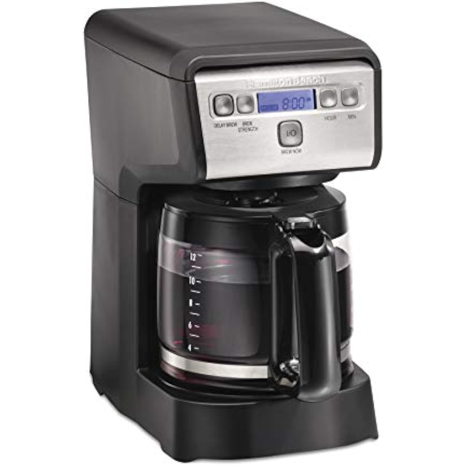12-Cup Programmable Coffee Maker - No-Drip Glass Carafe, 2-Hr Auto ...