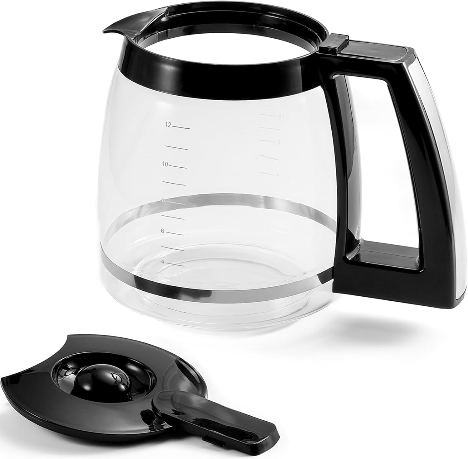 12-Cup Replacement Glass Carafe Compatible with Coffee Maker, 12 Cup ...