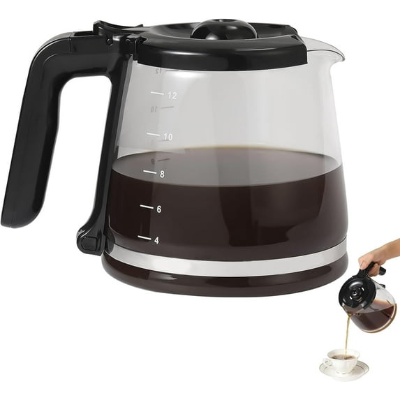 12 Cup Replacement Pot for , 12 Cup Carafe Replacement Pot Compatible ...