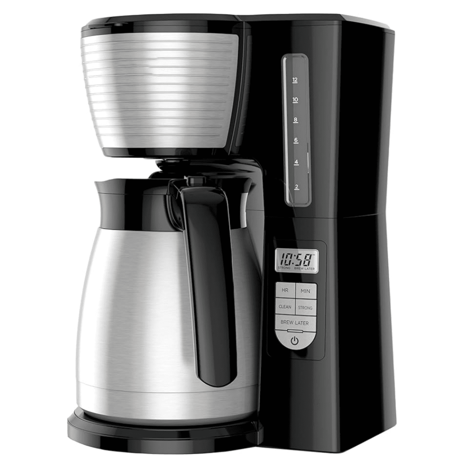 12-Cup Thermal Programmable Coffee maker, Brew Strength Selector, Auto ...