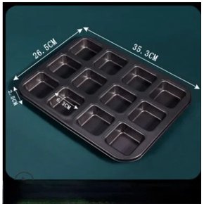Square Cupcake Baking Pans
