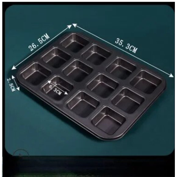 Square Cupcake Baking Pans