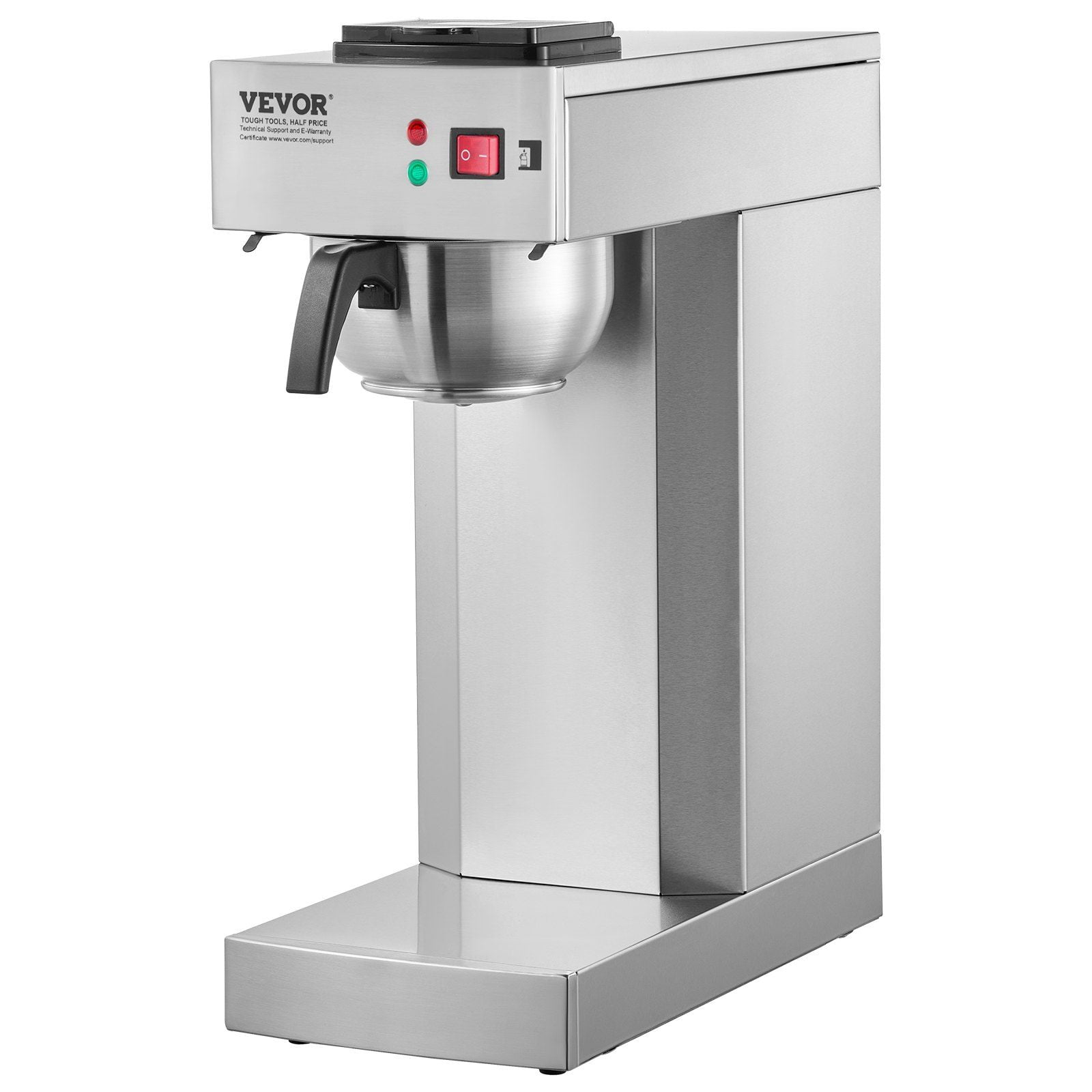 12 Cups Commercial Drip Coffee Maker with Thermal Carafe Restaurant ...