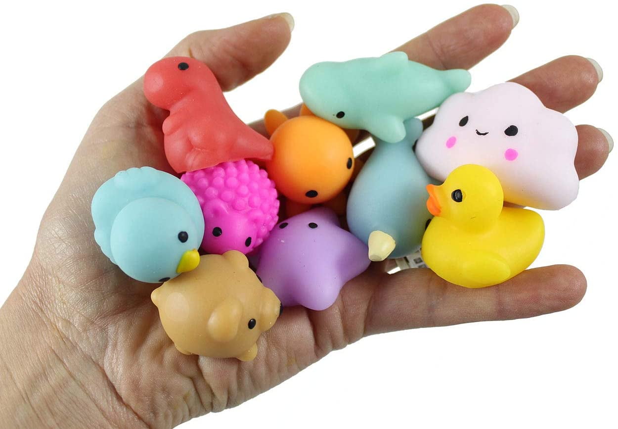 12 Cute Animal Boxed Mochi Squishy Animals - Kawaii - Sensory, Stress ...
