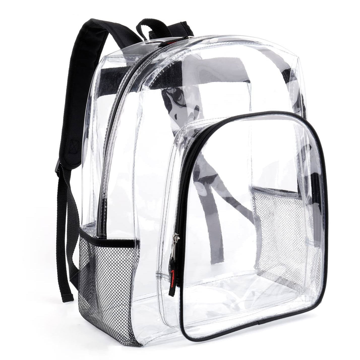 Kiddopark 12” Cute Clear Backpack Plastic Transparent Bookbag See ...