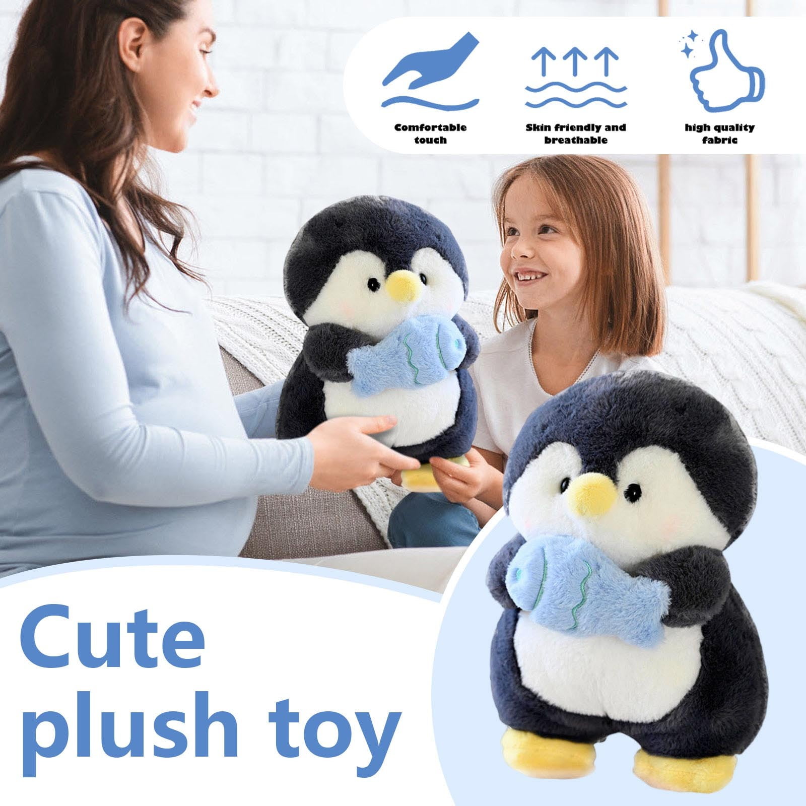 12" Cute Plush Stuffed Animal Toy - Soft Cartoon Doll for Birthday ...