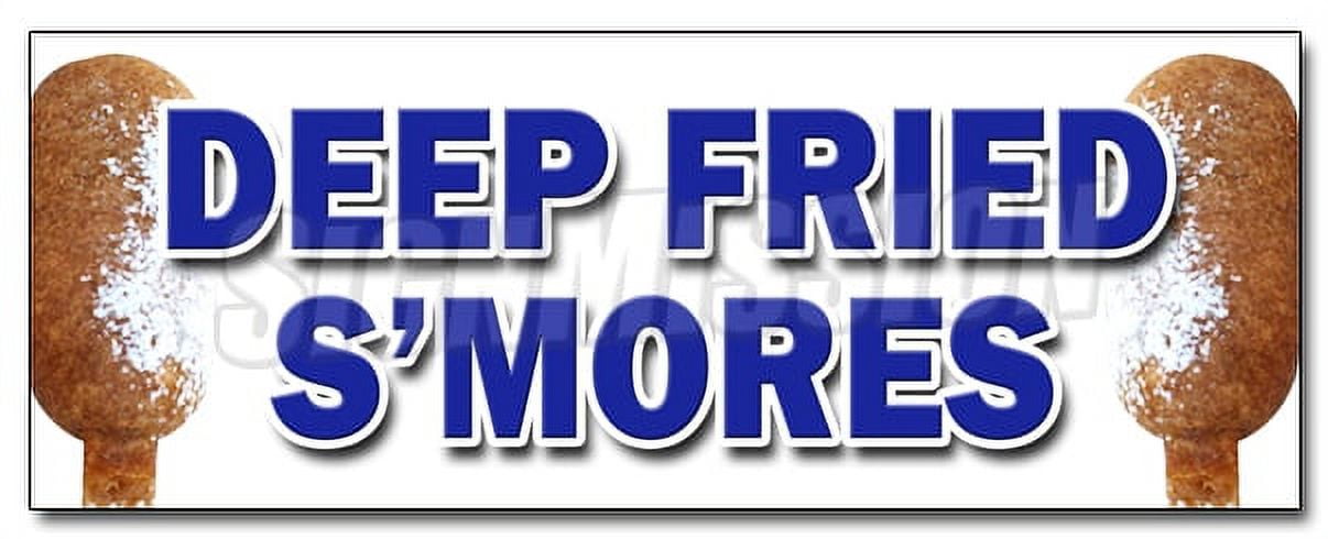 12" DEEP FRIED SMORES DECAL sticker fresh made on a stick sweet snack ...