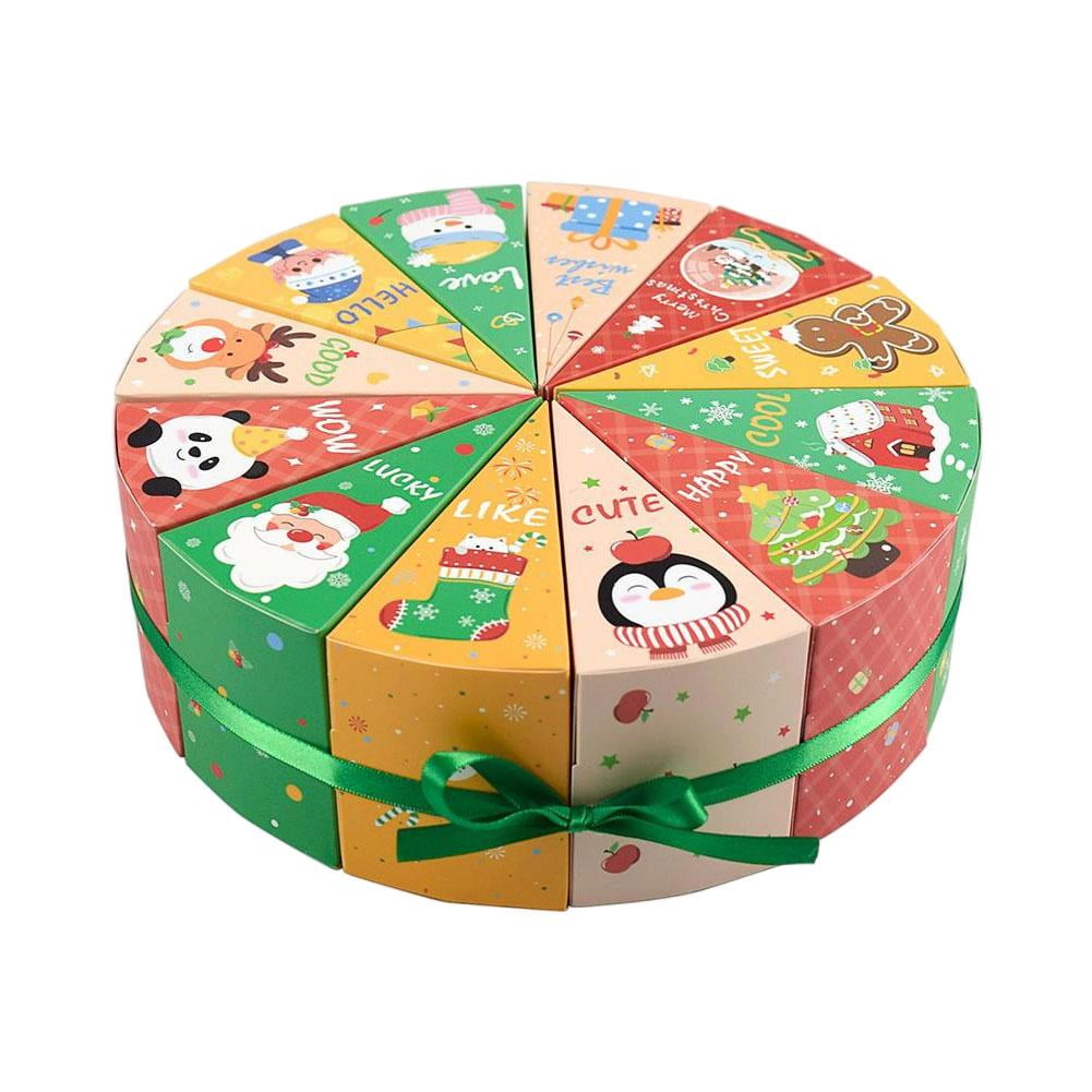 12-Day Christmas Advent Gift Boxes Empty Holiday Treat Boxes with ...