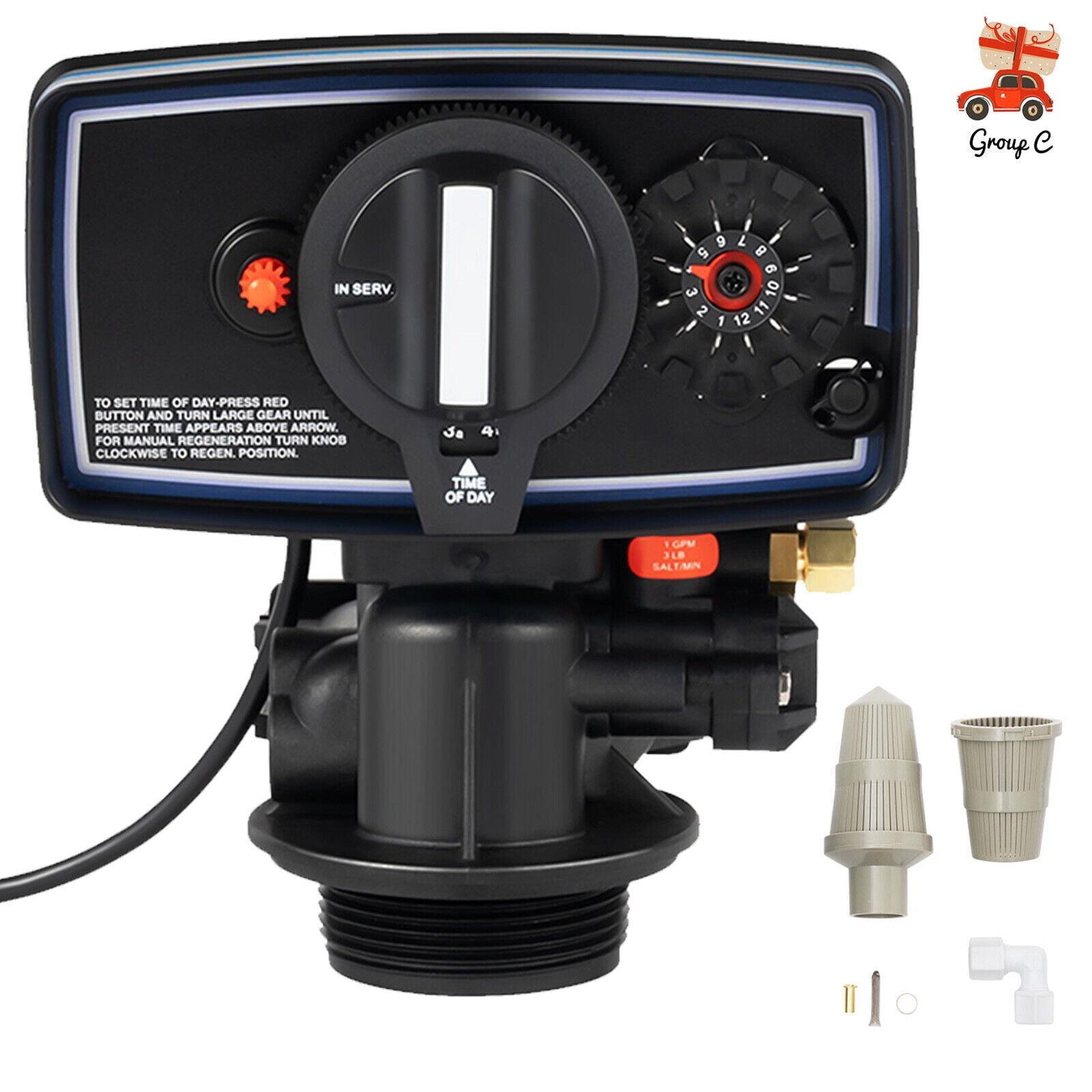 12-Day Timer Valve Water Softener Valve Head Backwash Head 5600 Time ...