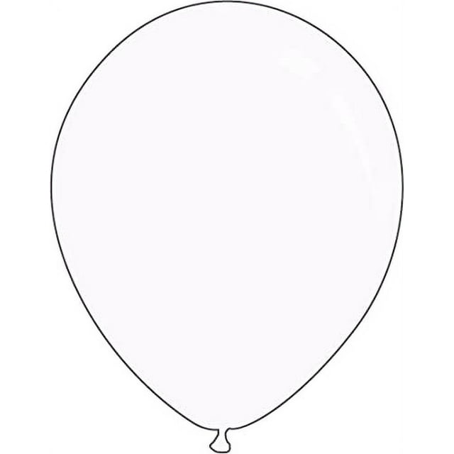 12" Decomex Standard White Birthday Party Decoration Celebration Supply ...