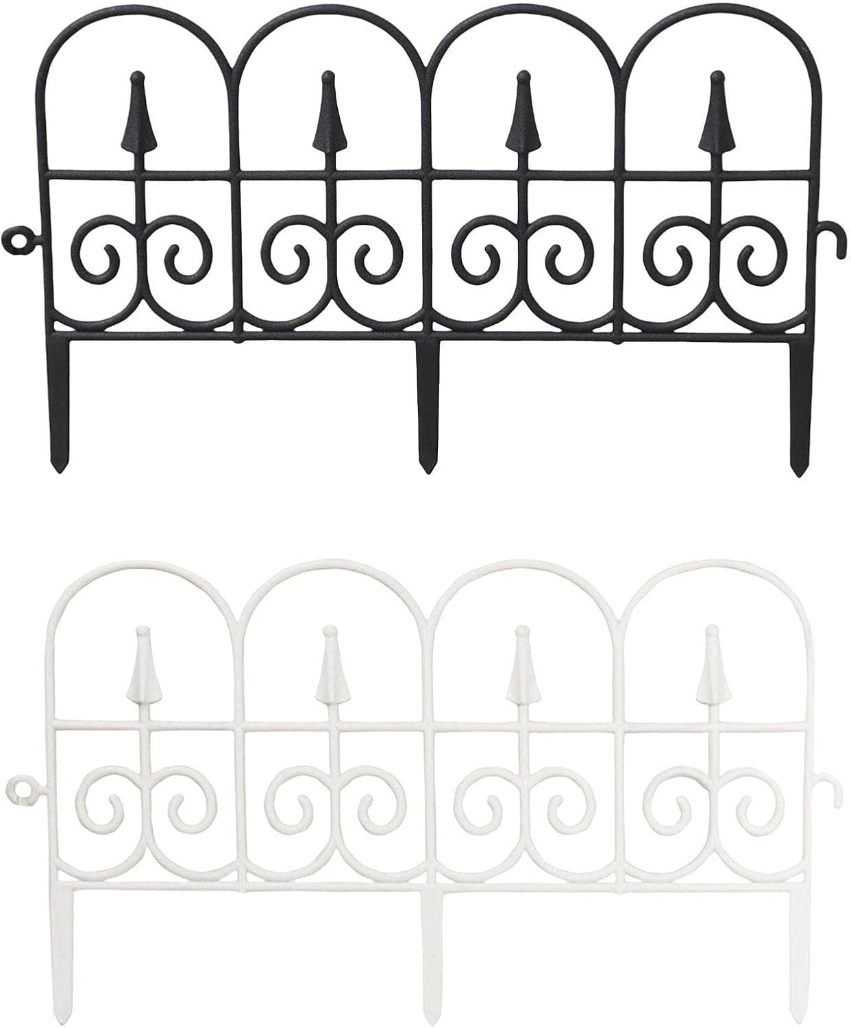 12 Decorative Garden Fence,Flower Edging Outdoor Fences Rust Proof ...
