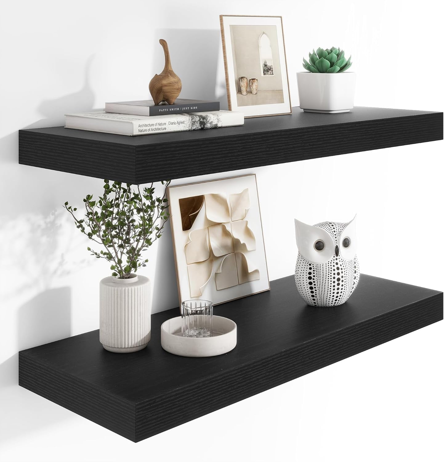 12" Deep Floating Shelves, 36 x 12 Inch Wall Mounted Long Floating ...