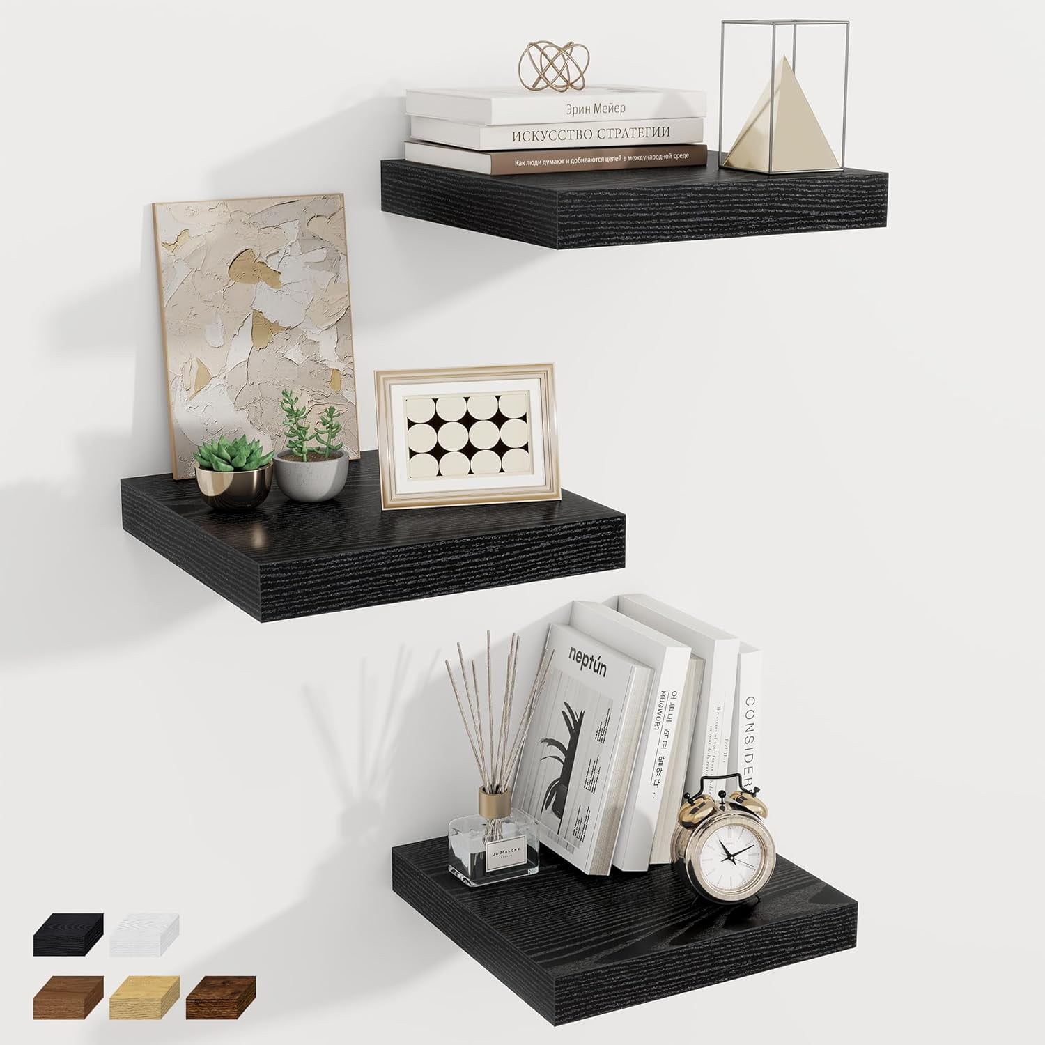 12 Deep Floating Shelves for Wall | 30W x 12D Large Floating Shelves ...