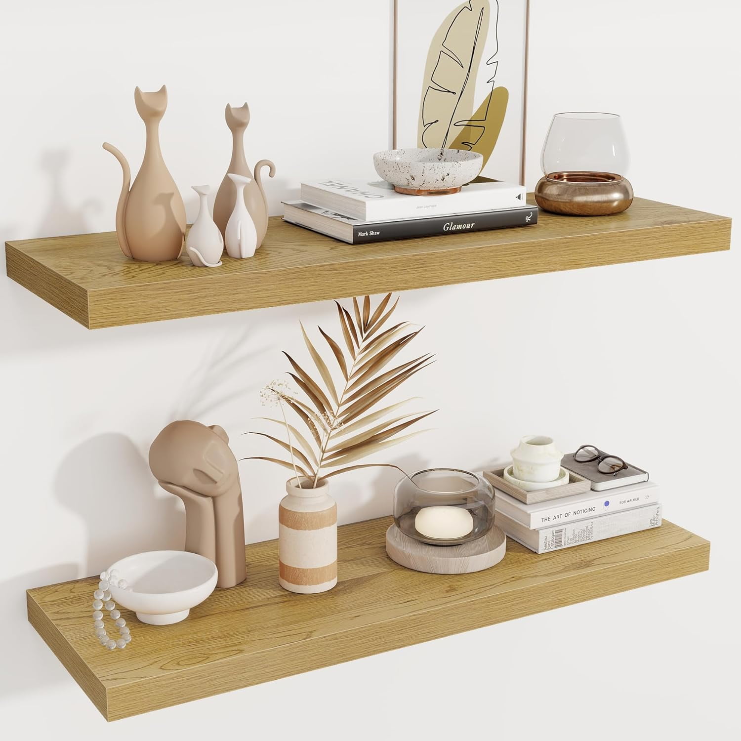 12 Deep Floating Shelves for Wall | 30W x 12D Large Floating Shelves ...