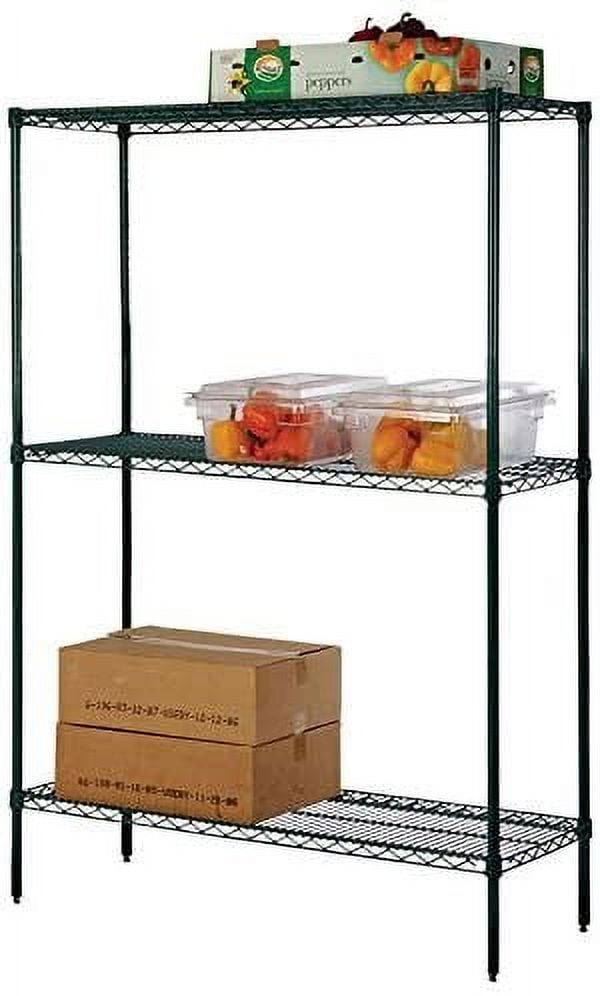 12" Deep x 24" Wide x 36" High 3 Tier Freezer Starter Shelving Unit ...