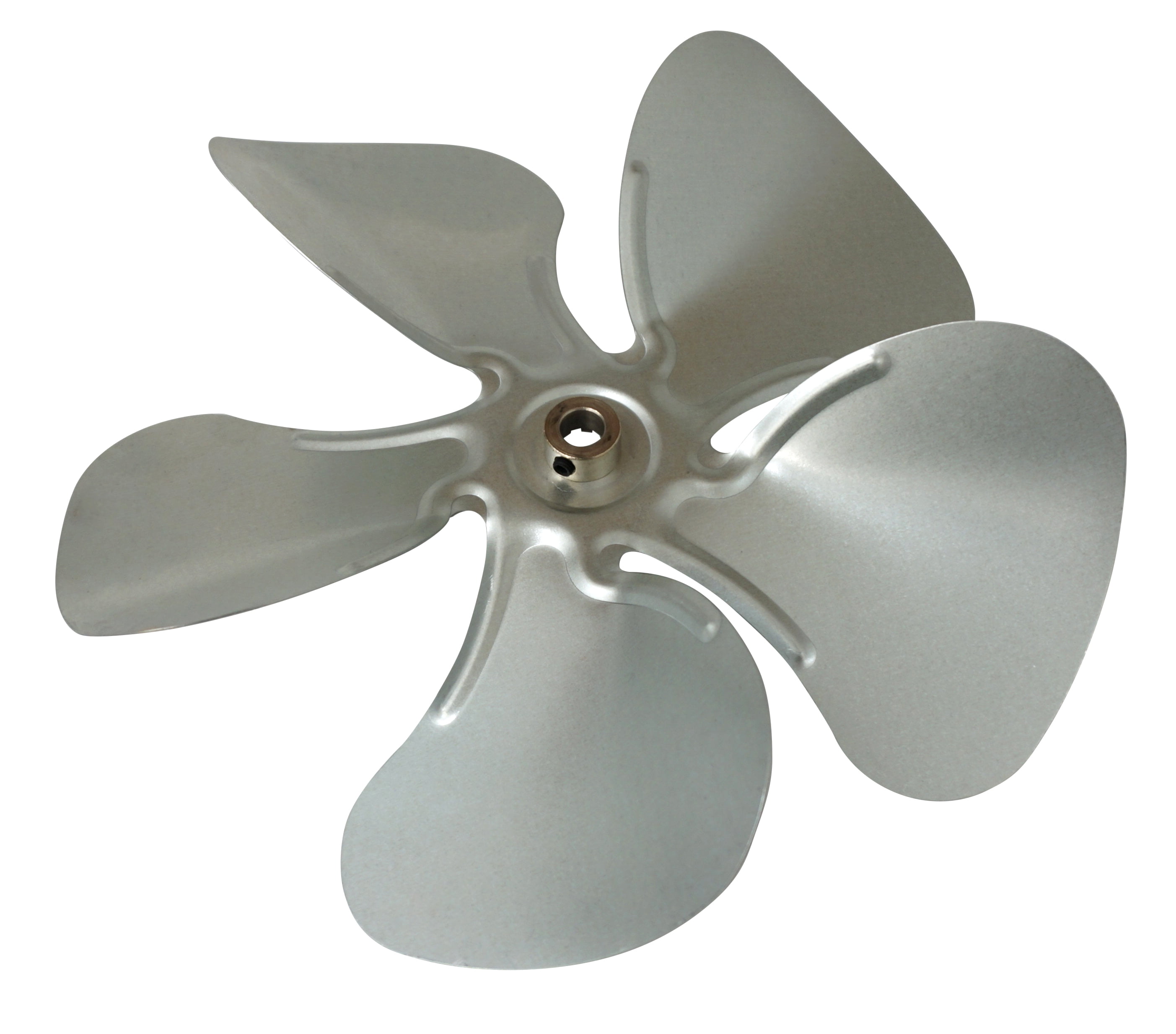 12" Diameter, Sheet Metal, 5 Blade, 1/2" Bore, Fan Blade, EO-1205-32 ...