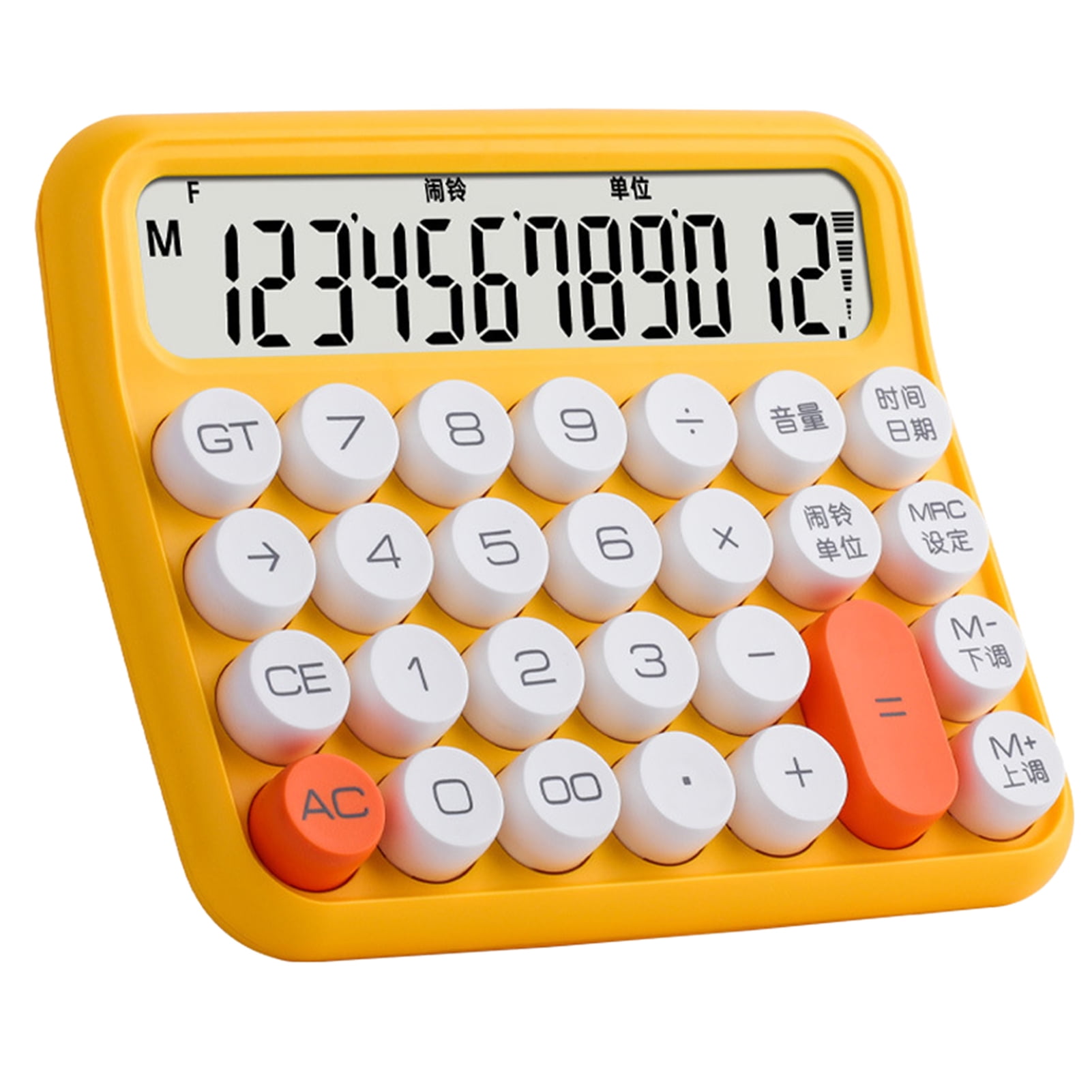 12 Digit Calculator Large LCD Display Big Button Standard Mechanical ...