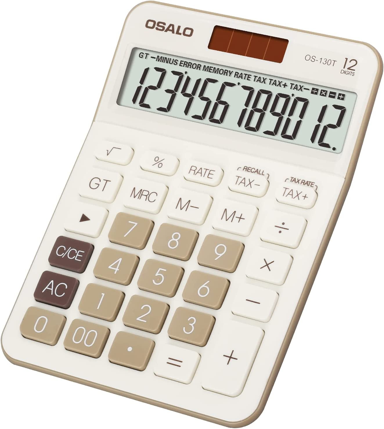 12 Digit Office Calculator Desktop with Tax+/- for Advanced Tax ...