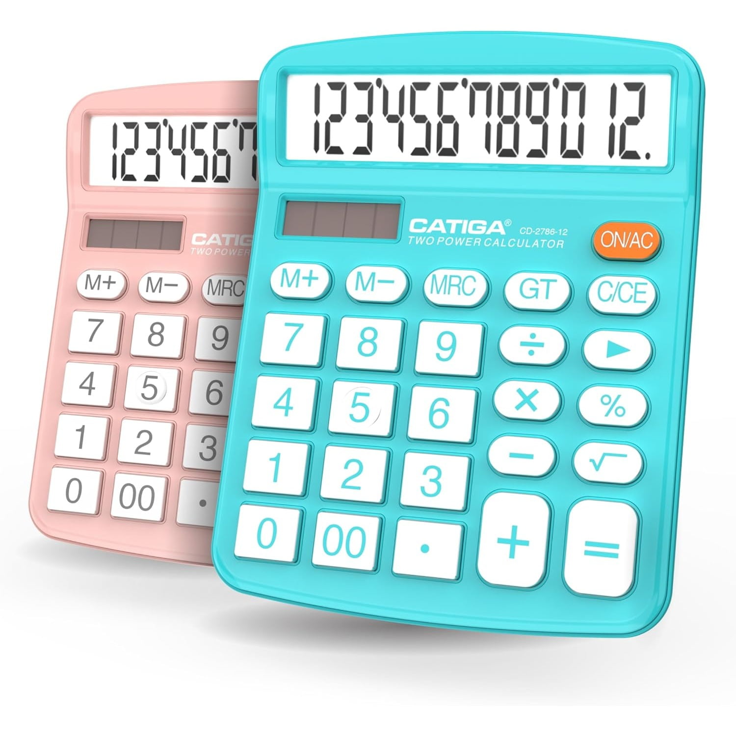 12 Digits Desktop Calculator with Large LCD Display and Sensitive ...