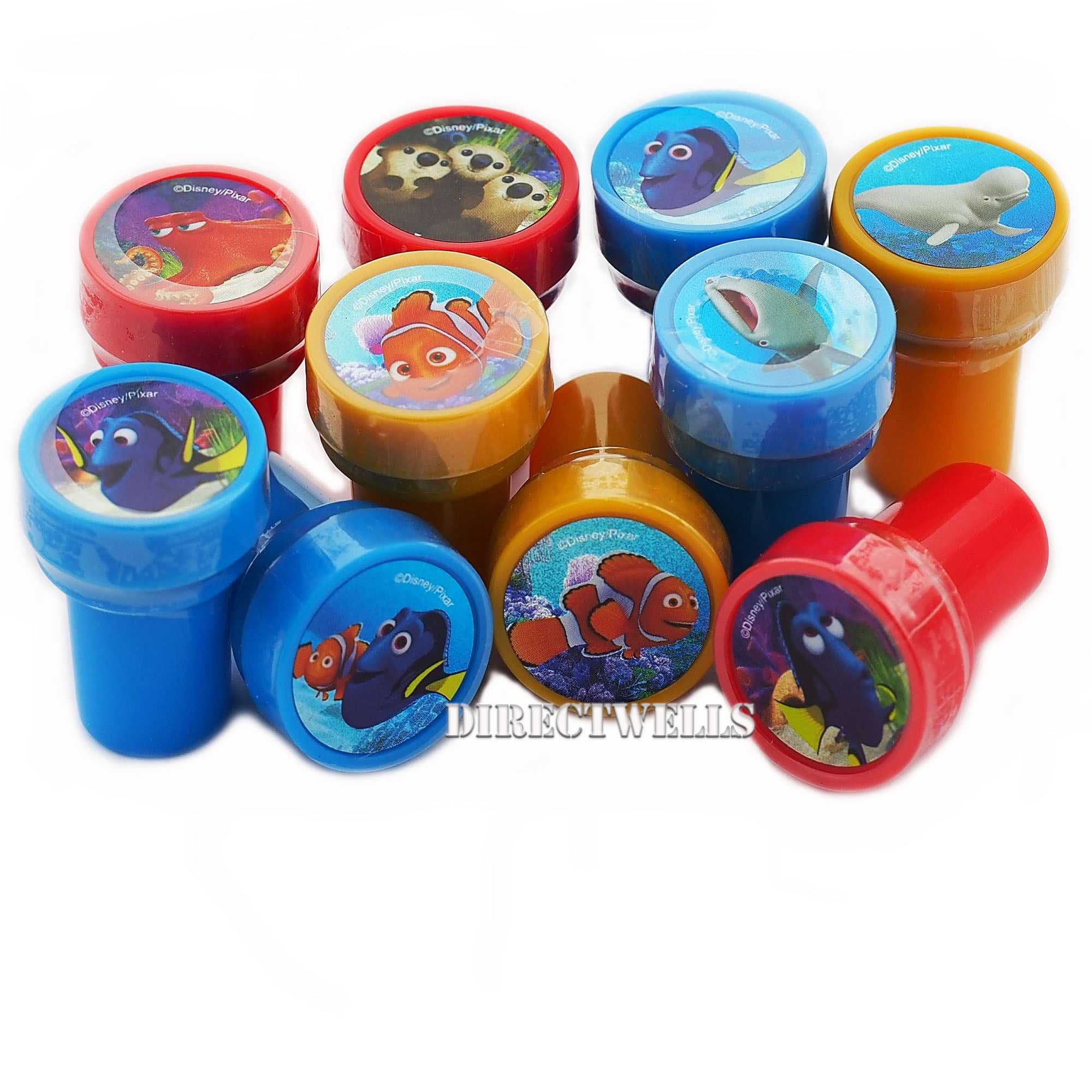 12 Disney Finding Dory Assorted Self Inking Stampers Party Favor ...
