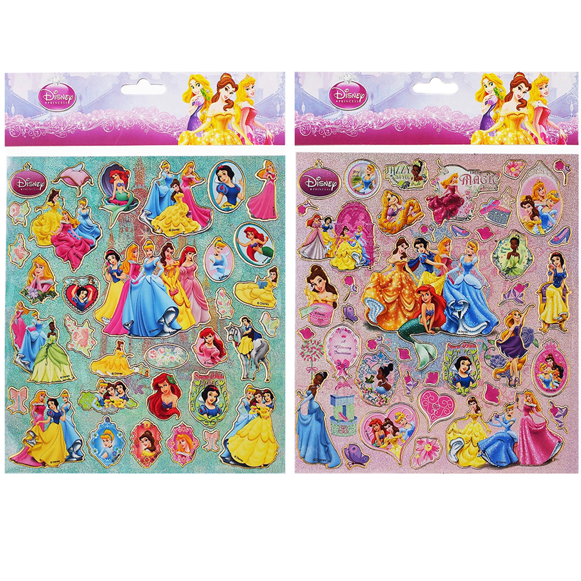 12 Disney Princess Big Size Stickers - Walmart.com