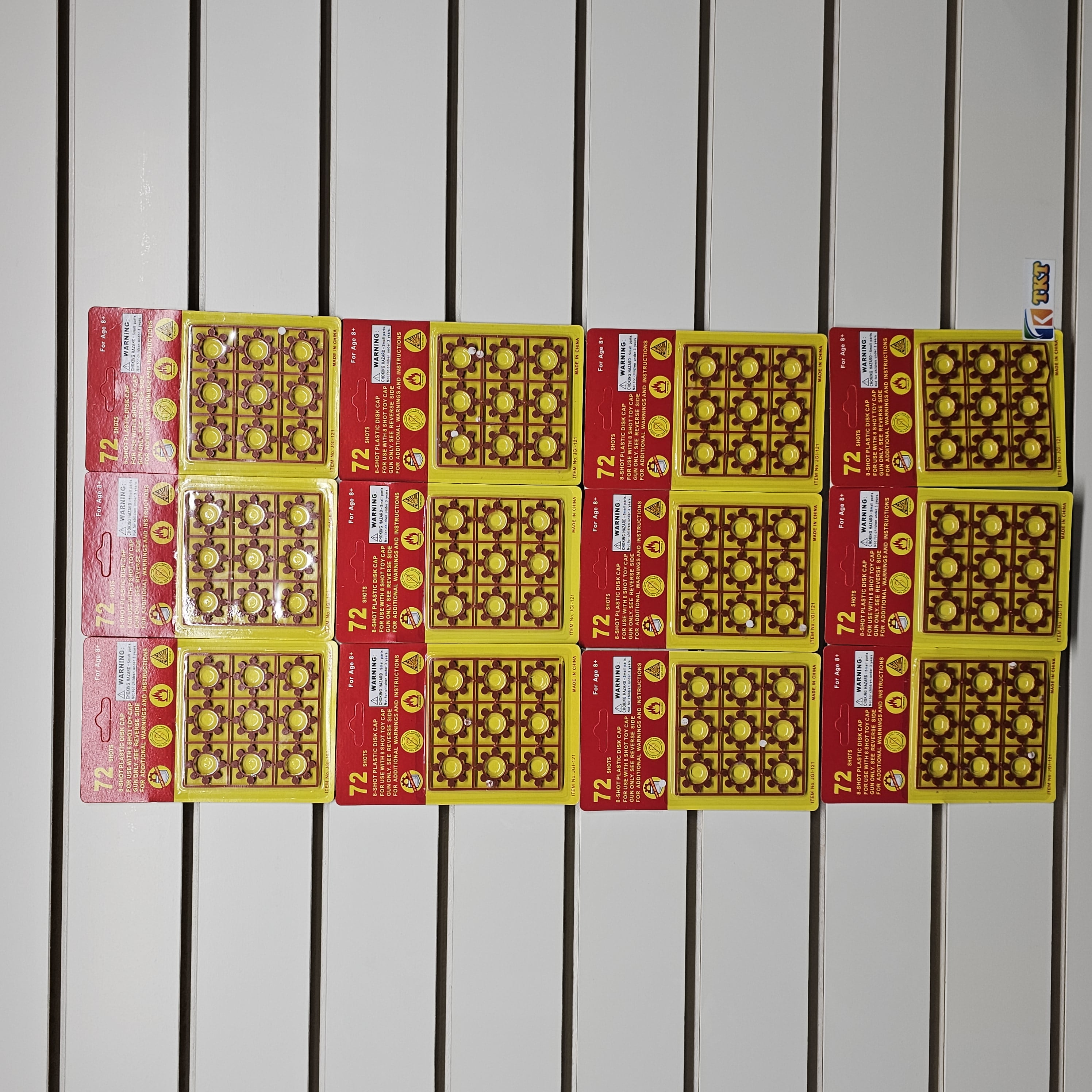 12 Display Cards 8 Shots Ring Cap for 8 Shots Toy Cap Gun Total 864 ...
