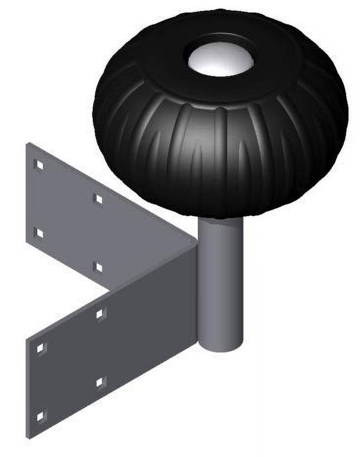 12" Dock Wheel - Corner End - Black - Walmart.com