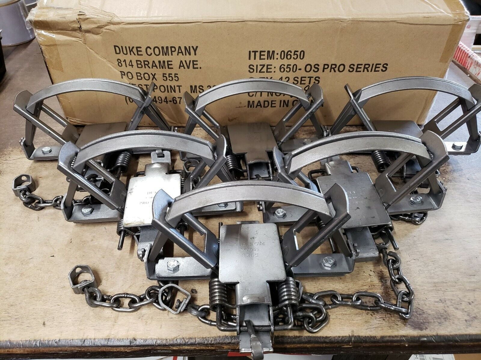 12 Duke 650 - OS Pro Series - Offset Cast Jaw Coil Spring Trap coyote ...