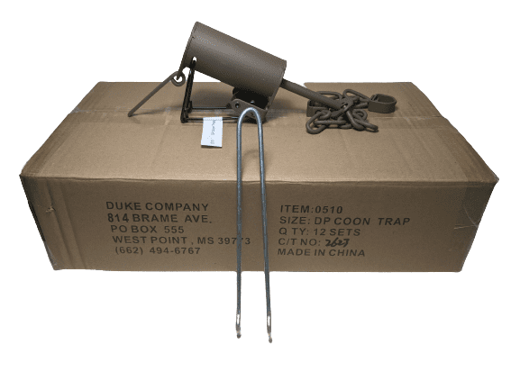 12 Duke Dog Proof W/SETTER Coon Traps Trapping Supply DP Foothold 0510 ...