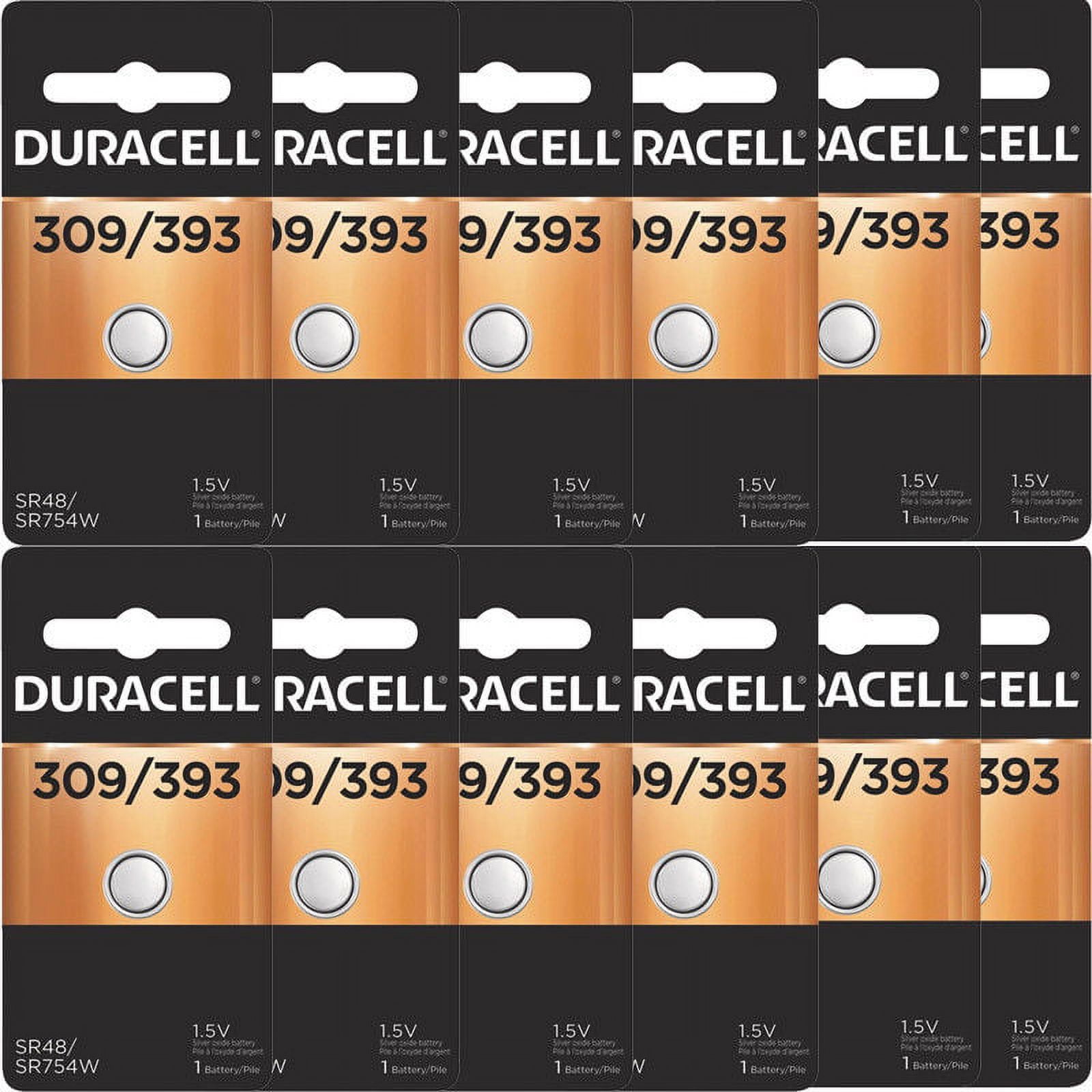Duracell 12-Pack Silver Oxide 309/393 Watch & Calculator Battery, SR48 ...