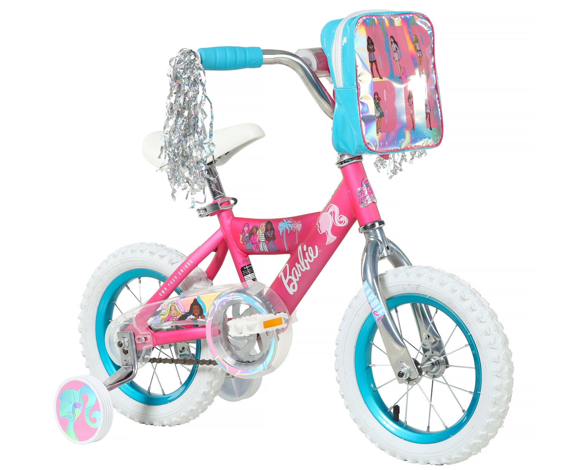 12" Dynacraft Barbie Girls BMX Bike, Kids Age 3-5 Years - Walmart.com