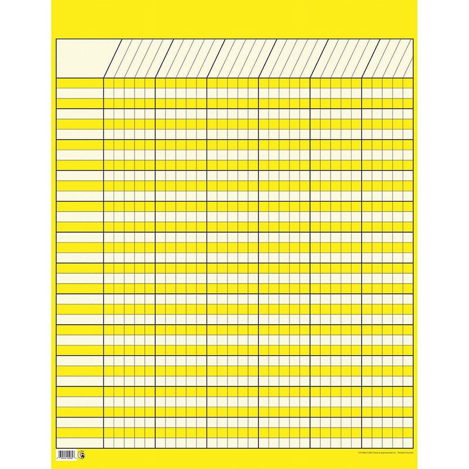 (12 Ea) Lg Yellow Vertical Incentive Chart - Walmart.com